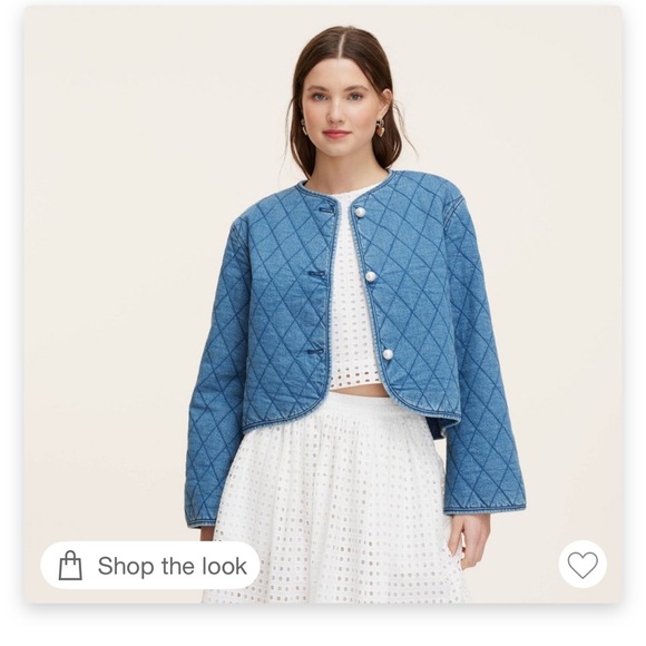kate spade | Jackets & Coats | Kate Spade X Target Quilted Denim Jacket ...